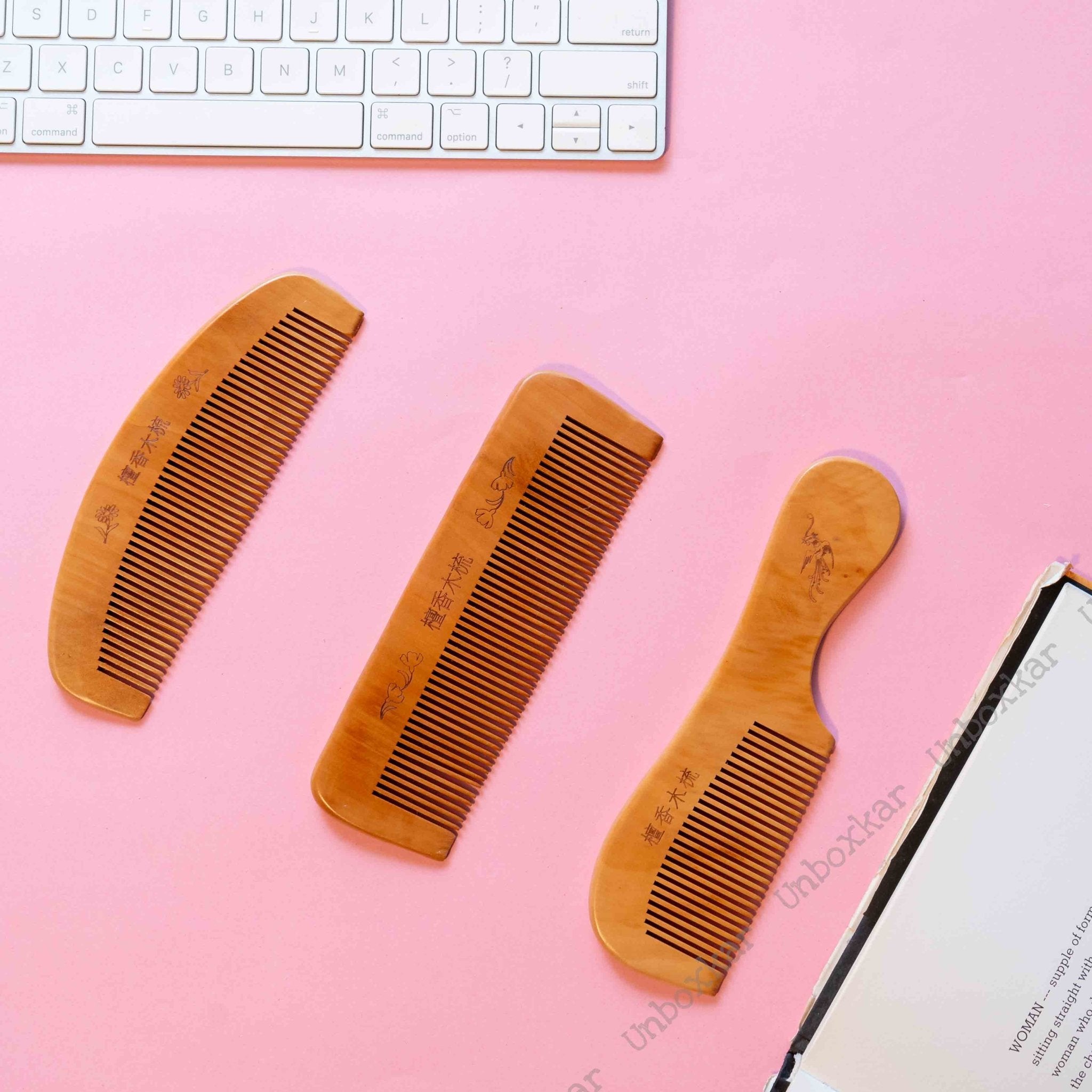 Wooden Comb - UBK1350 – Unboxkar.in